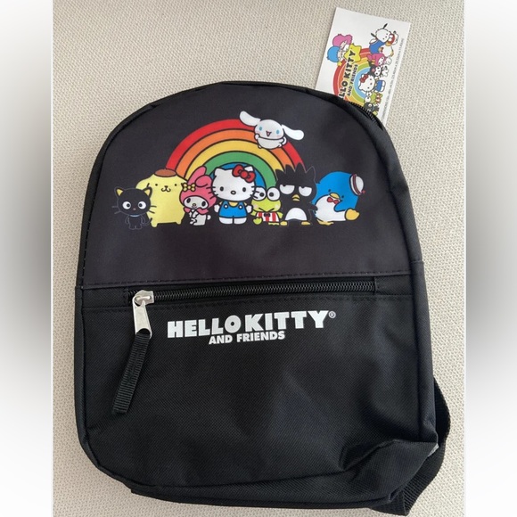 Sanrio | Bags | New Hello Kitty And Friends Mini Backpack Black Sanrio ...